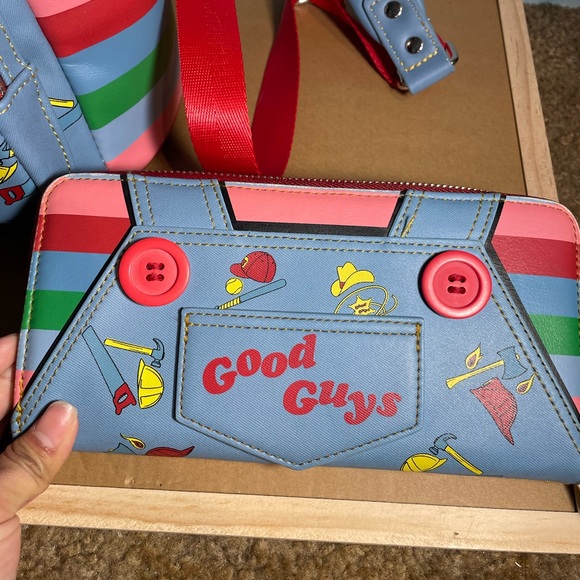 Loungefly | Bags | Chucky Loungefly Mini Backpack And Wallet Set | Poshmark